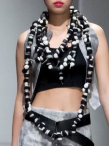 Felting jewelry – necklace – Hong Kong Craft Center by Debbie Leung